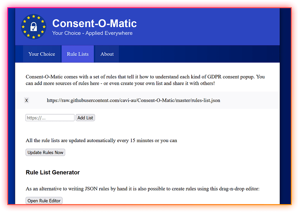 Automatically deal with cookies pop-ups using Consent-O-Matic extension - Tool Suggestions ...
