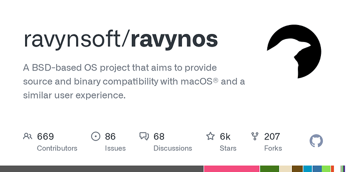 Ravynsoft/ravynos: A BSD-based OS project that aims to provide source and binary compatibility ...